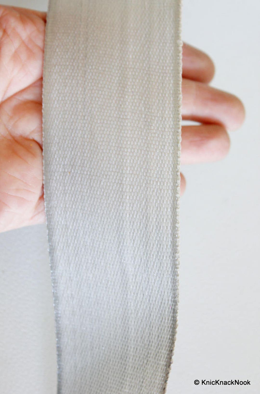 Silver Trim, Fabric Lace Trim, Approx. 48mm Wide, Decorative Trim Craft ...