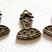 5 X Zinc Alloy Bronze Tone Frock Dress Charm / Pendants 21mm X - Etsy