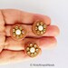 Brown Round Wood Buttons With Kundan Stones Indian Buttons - Etsy