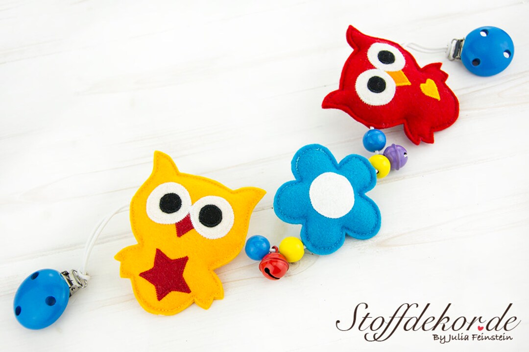 Stroller Chain Owl Babies Wool Felt Baby Chain Carriage Chain Play ...