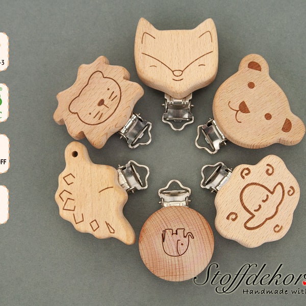 Wood Pacifier Clip - Etsy