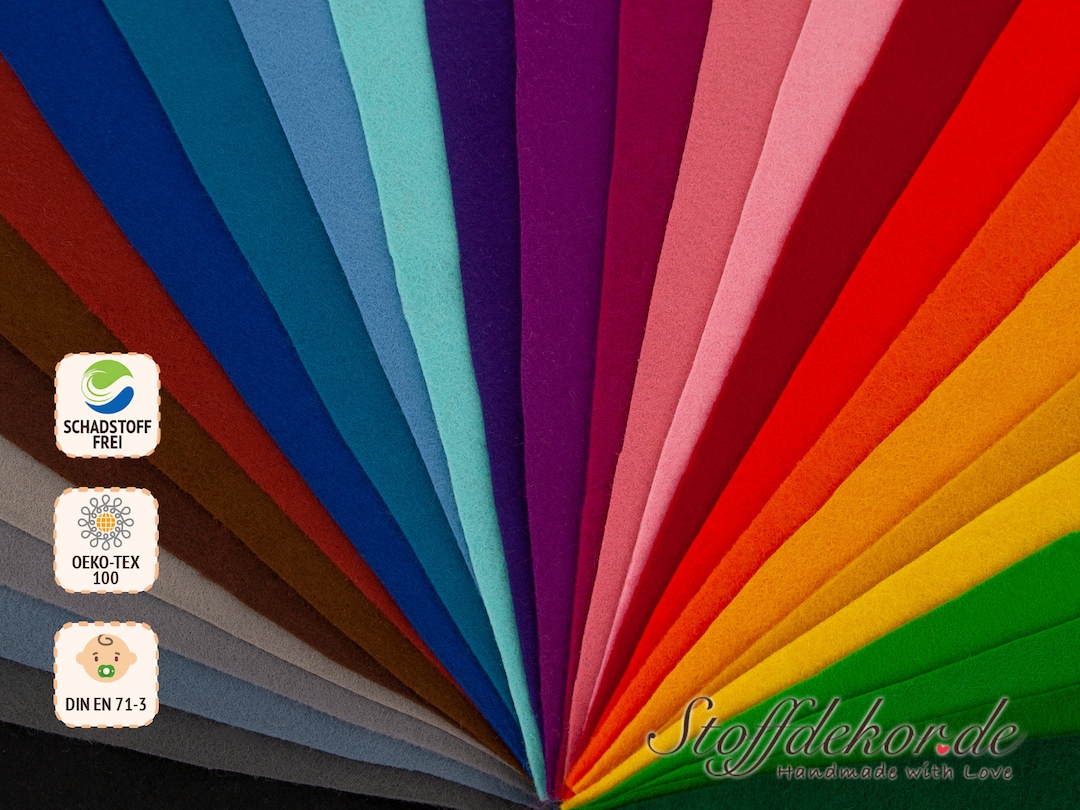 2 Felt Sheets 20 X 30 Cm Craft Felt 1 Mm Felt Bag Felt Embroidery Felt ...