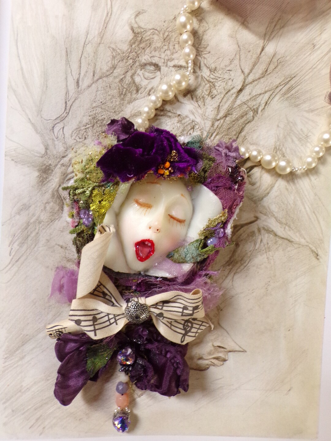 Necklace Doll, Alice in Wonderland Doll, Cernit Doll, Jewelry Doll ...