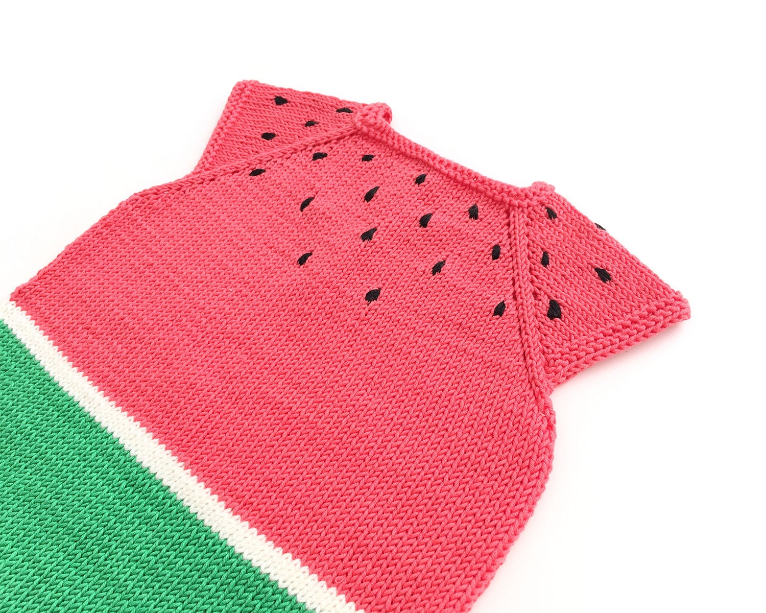 Watermelon Romper PDF Knitting Pattern- Instant Download- Size Newborn ...
