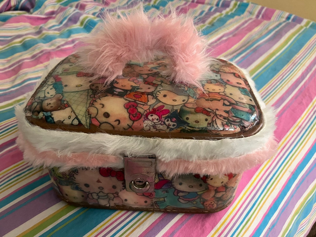 Train Case Upcyled Kitty Decoupage Vintage Train Case - Etsy