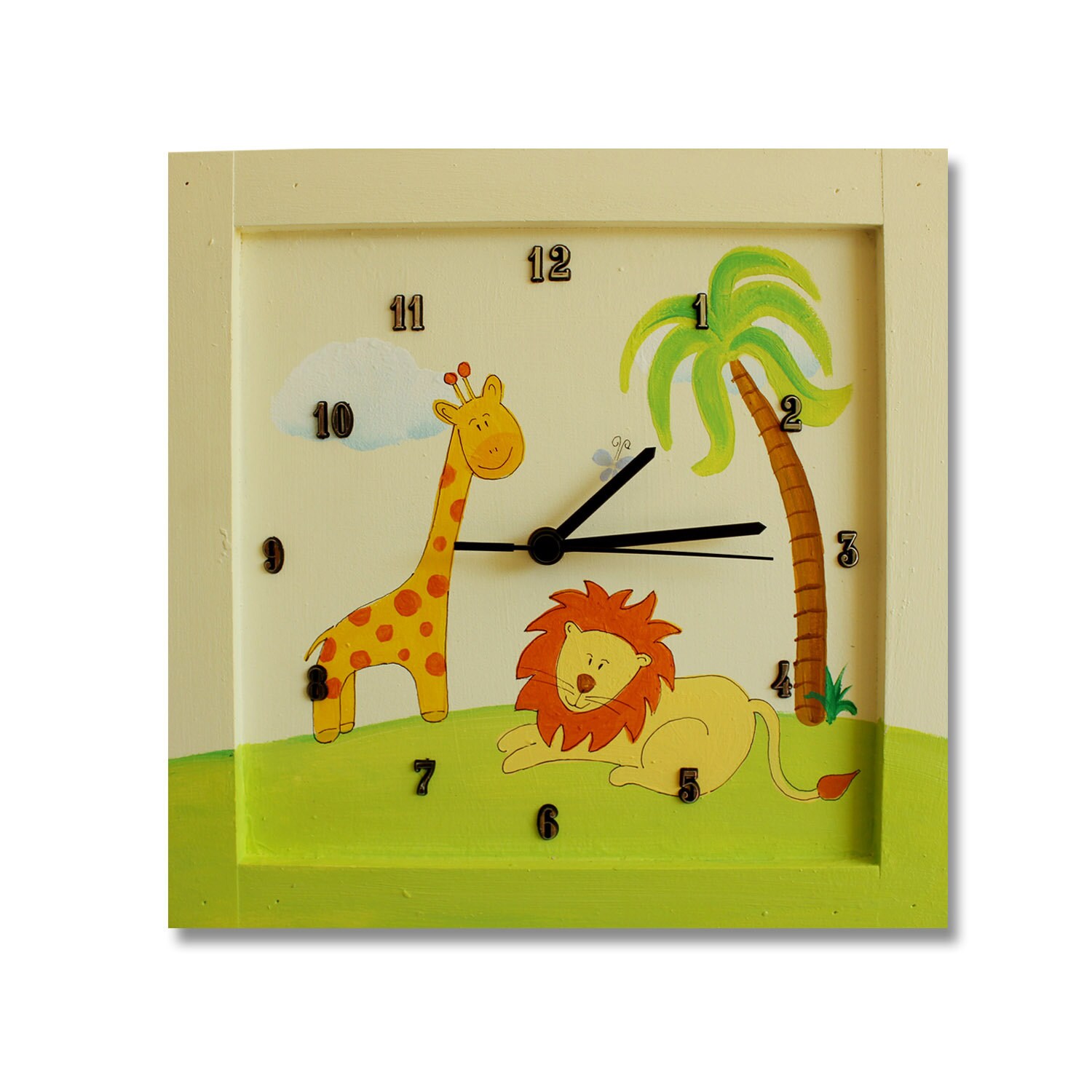 Jungle Animals WALL CLOCK for Boys and Girls Bedroom - Etsy Australia