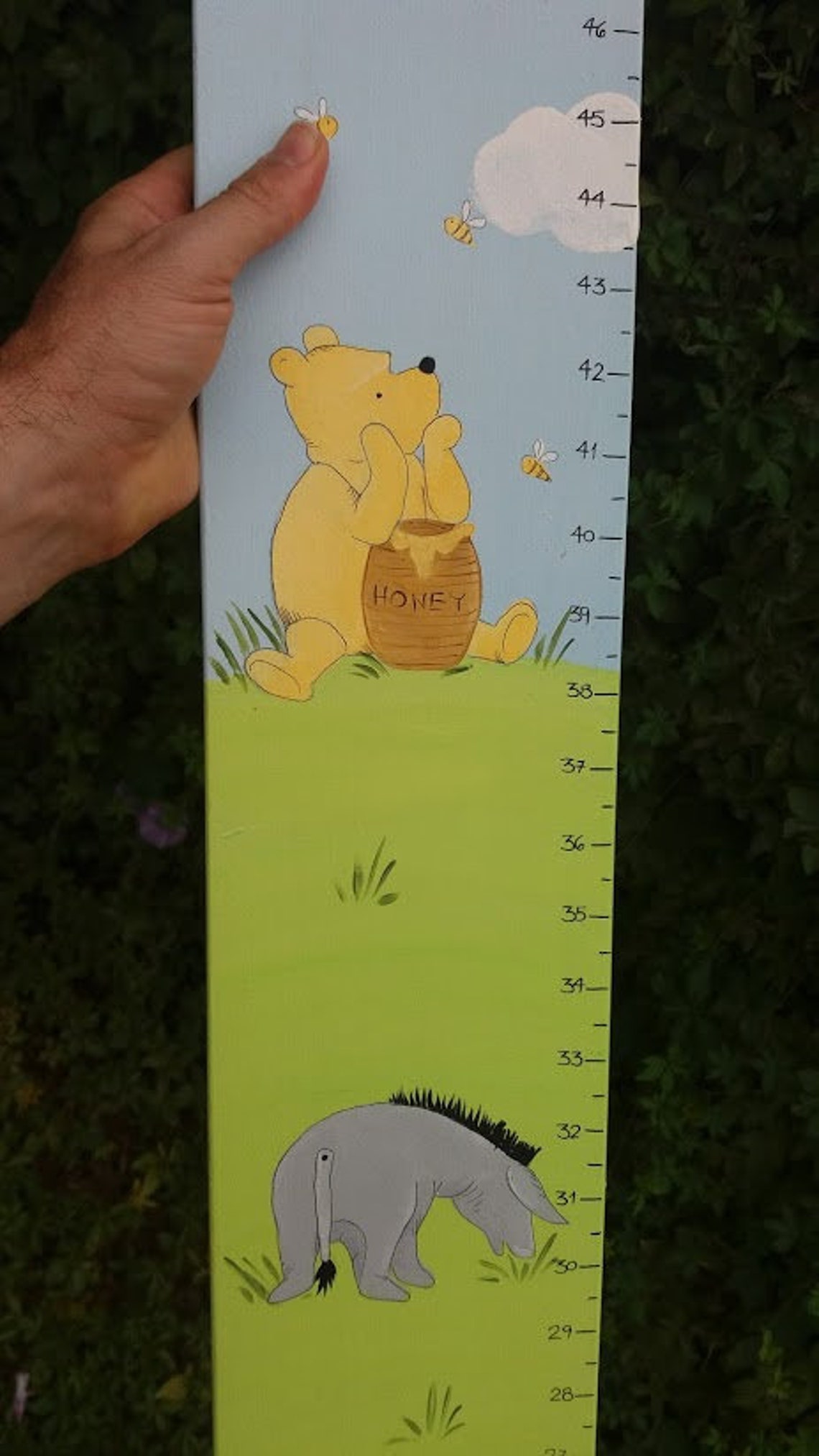 Winnie the Pooh Growth Chart Balloon Decor Height Chart | Etsy