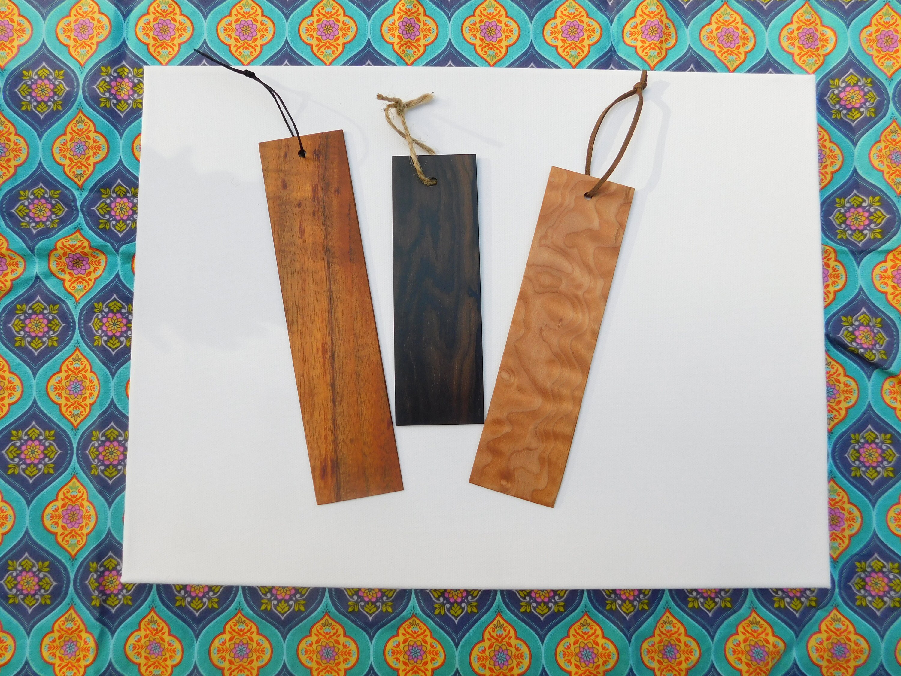 Set of 3 Wooden Bookmarks Miscellaneous Figured Woods - Etsy.de