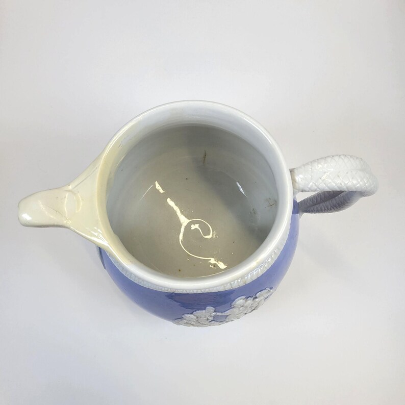 Antique John Turner Jug Pitcher Staffordshire Serpent Spout Sprig ...