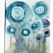 Colorful Abstract Art / Original Small Painting / Square Wall Art - Etsy