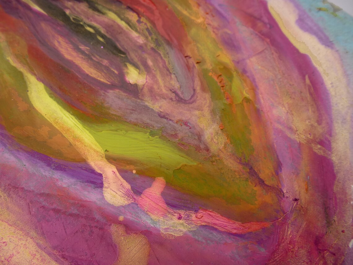 Yoni Oil Pastel Vulva Feminist T Abstract Vagina Etsy