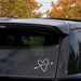 Initials in Heart Heart With Initials Decal Heart With - Etsy