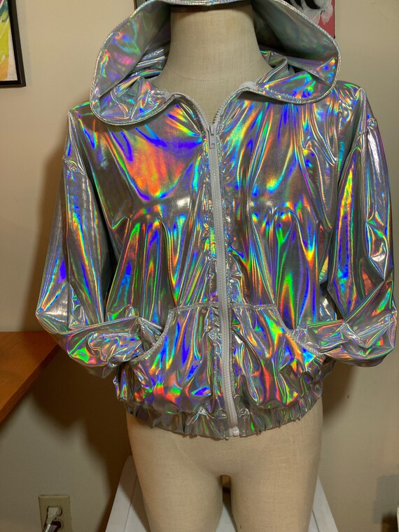 Holographic Zipper Jacket - Etsy