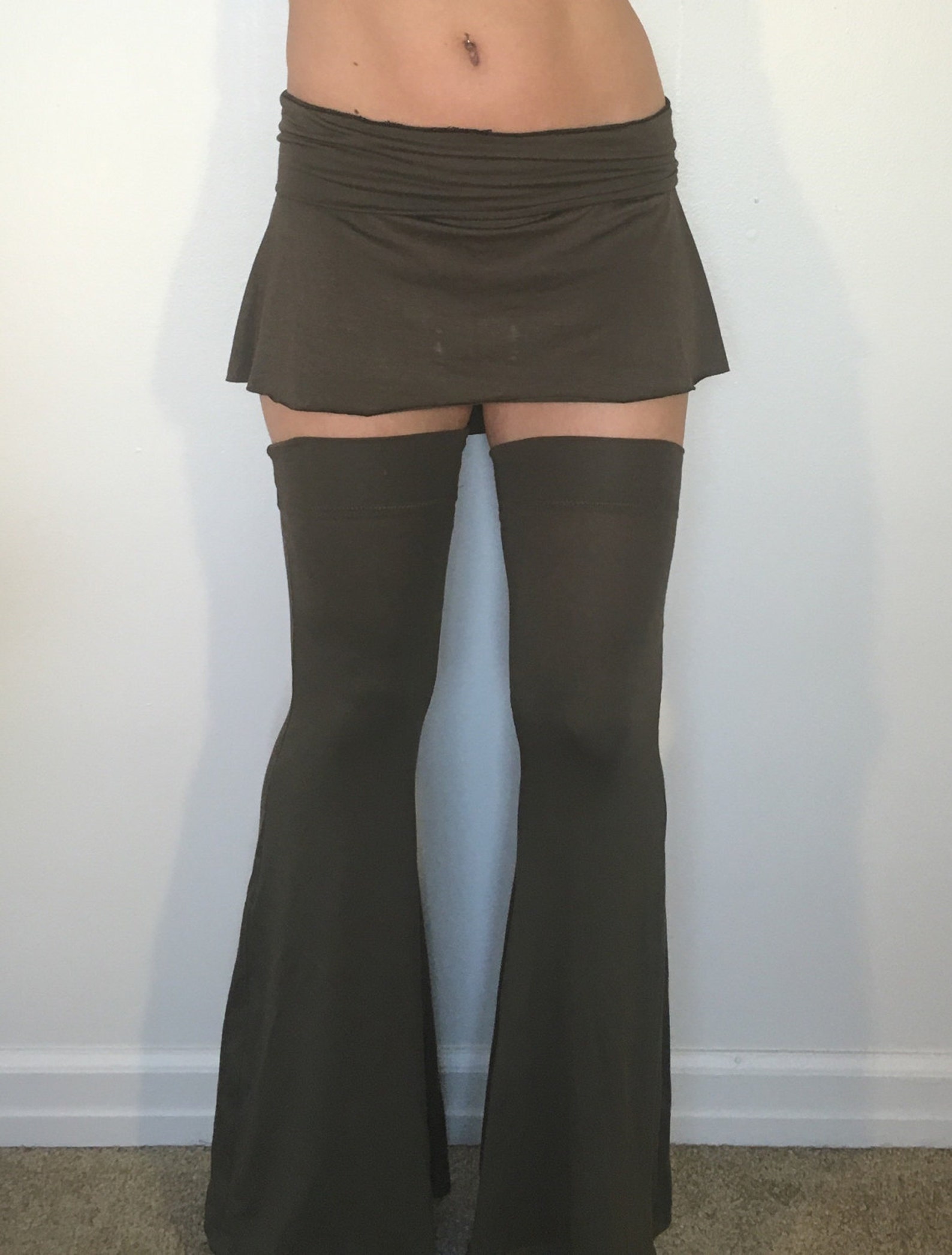 Bamboo Thigh High Leg Flares. - Etsy