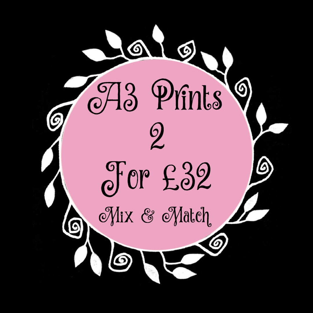 A3 Print Offer Any 2 A3 Size Illustration Prints For 32 Etsy A3 Print Offer Any 2 A3 Size Illustration Prints For 32 Etsy