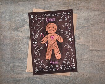 Ginger Valentine Card - Etsy