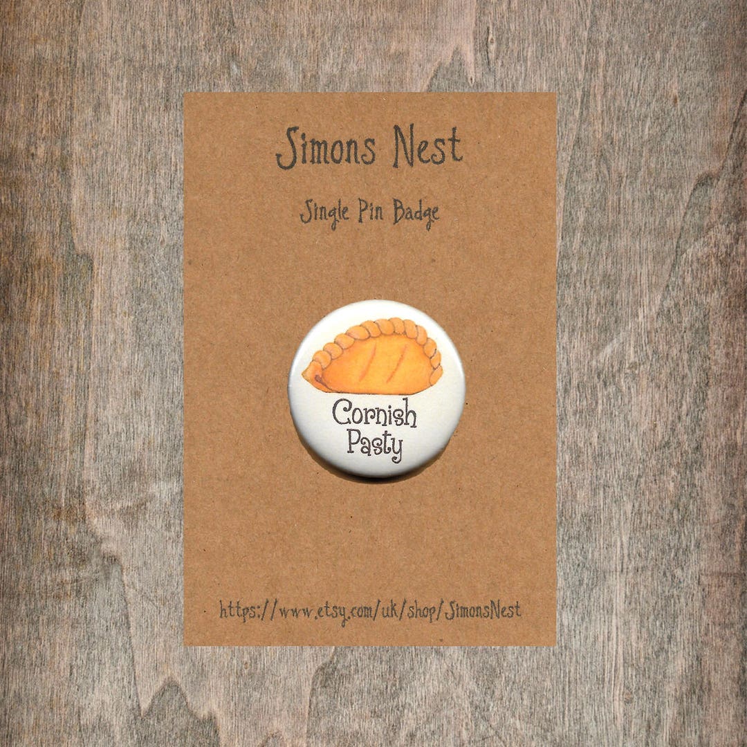Cornish Pasty Badge Cornwall Pasty Food 25mm 1 Button - Etsy