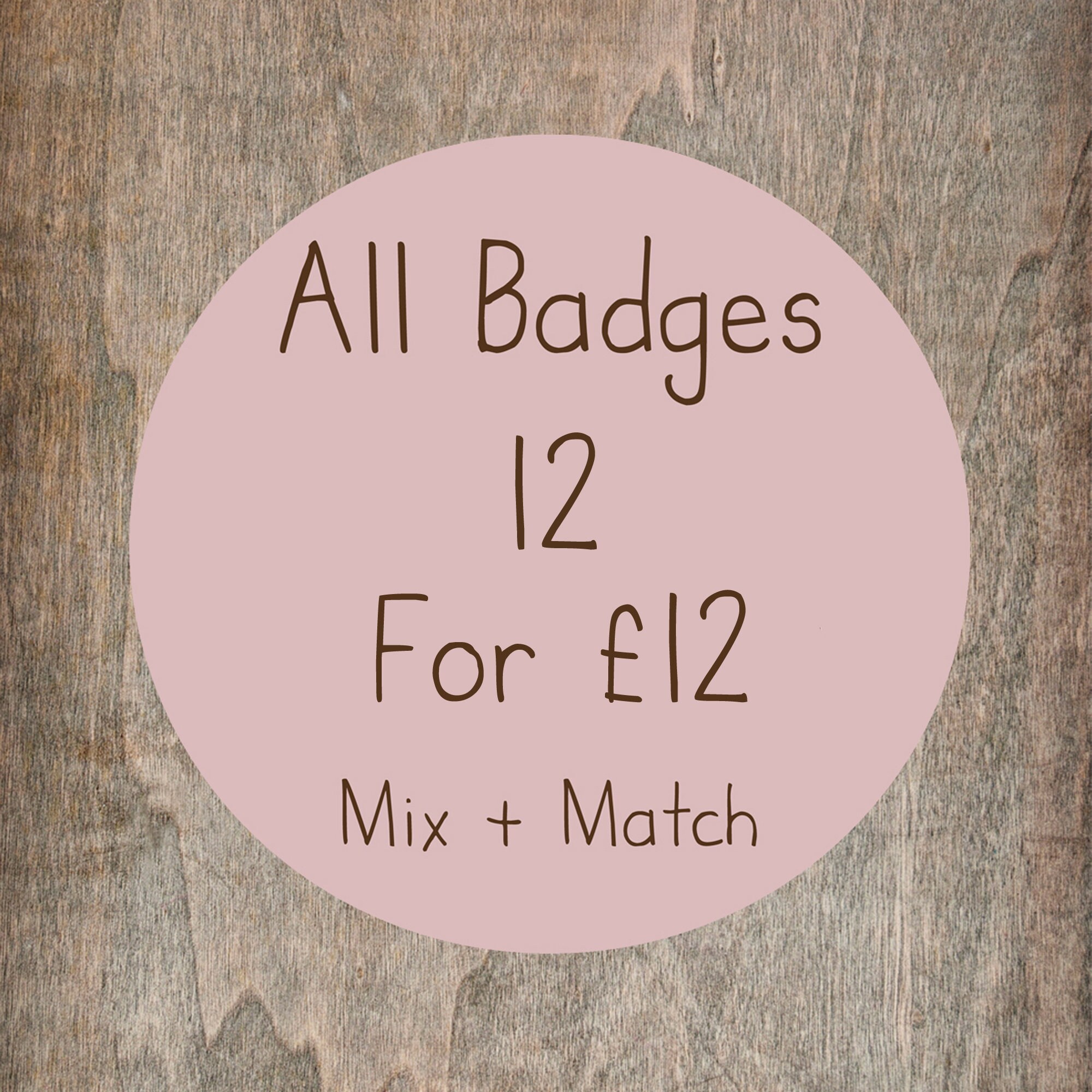 English Cottage Garden Badge Set Pack of 4 Rustic Gardening - Etsy UK