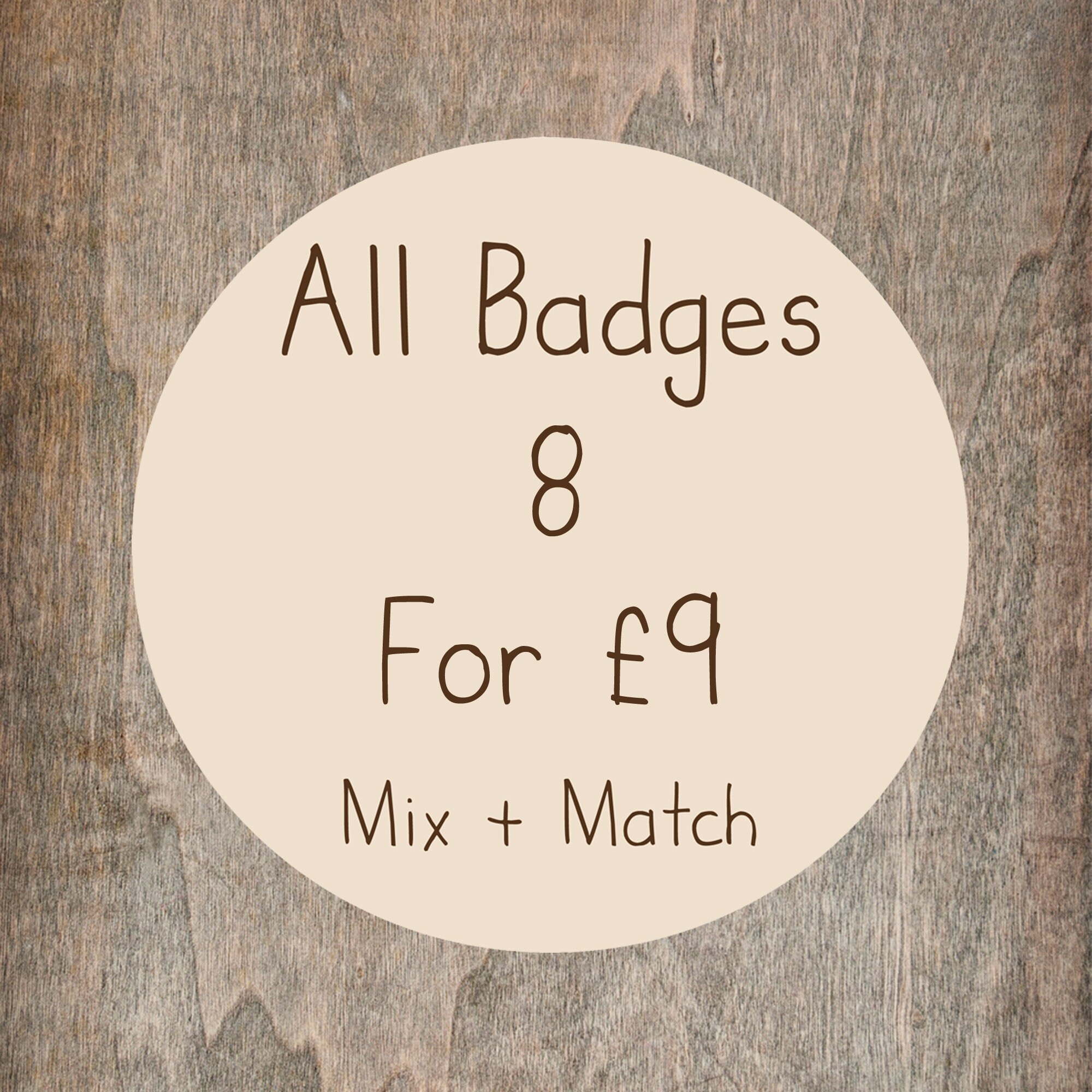 English Cottage Garden Badge Set Pack of 4 Rustic Gardening - Etsy UK