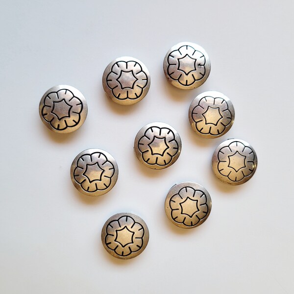 Sterling Silver Button Covers - Etsy