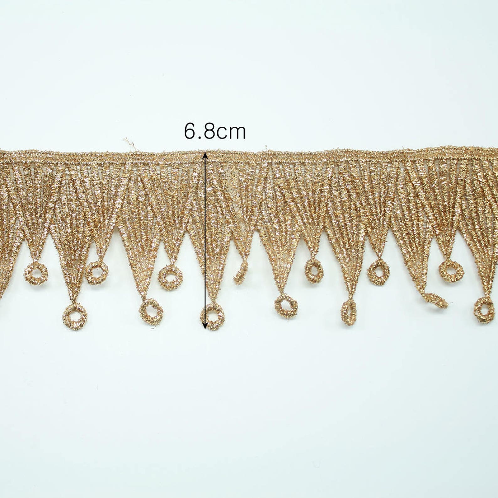Crown Metallic Gold Lace by the Yard Gold Embroidery Lace Trim - Etsy
