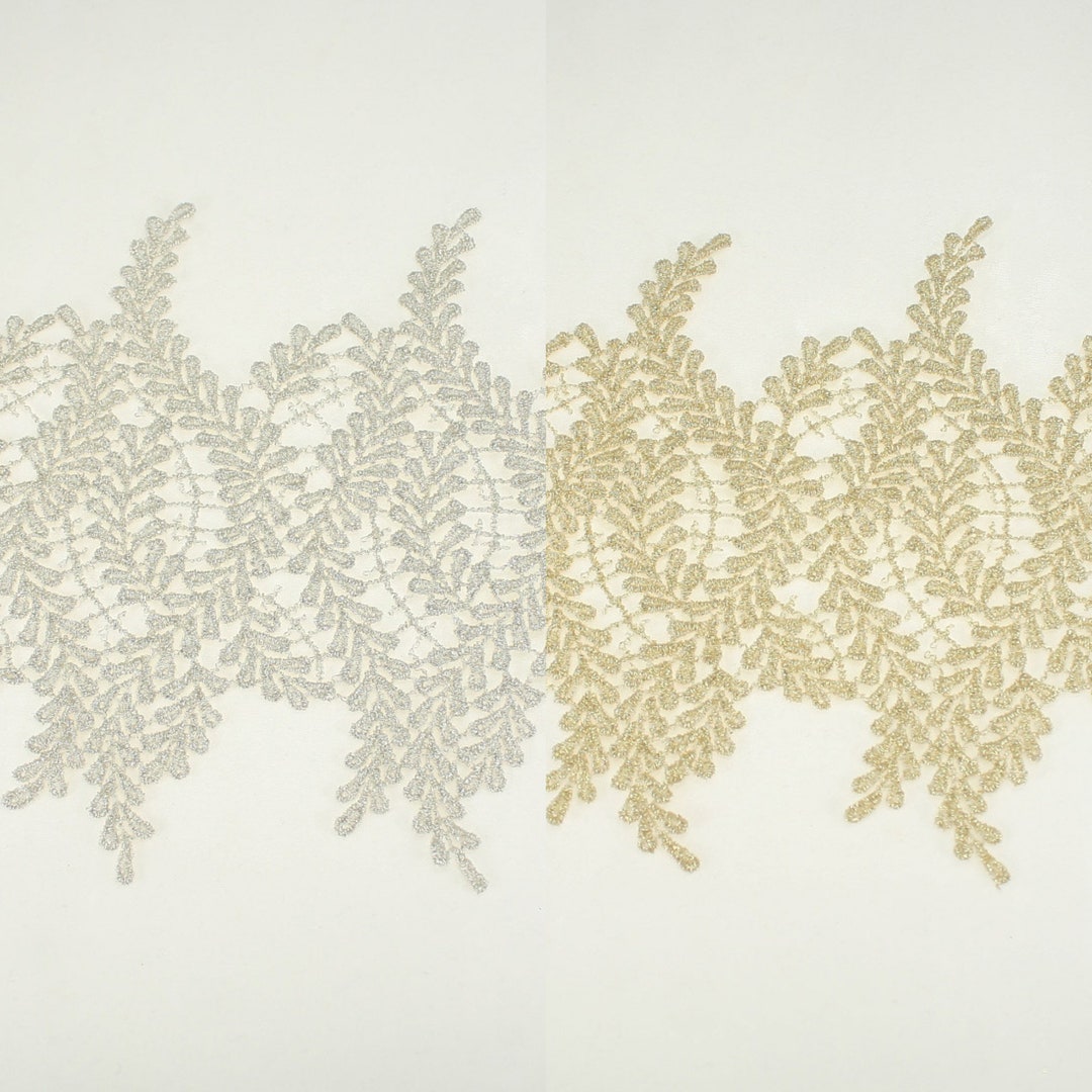 Unique Metallic Gold Lace by the Yard Gold Embroidery Lace Trim for ...
