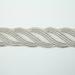 Unique Metallic Silver Lace by the Yard Silver Embroidery Lace Trim for ...