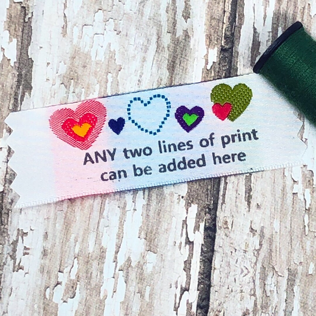 Woven Labels Custom Clothing Labels Crochet Knitting Sewing - Etsy