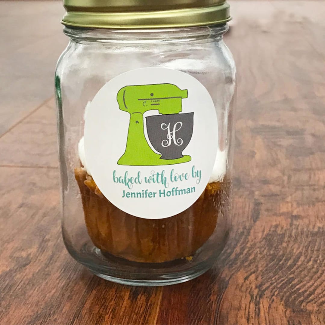 Mixing Baking Stickers Personalize These Custom Labels for Your ...