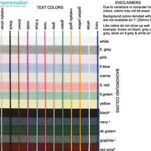 Woven Labels, Clothing Labels, Custom Labels 1 Line of Text With Border ...