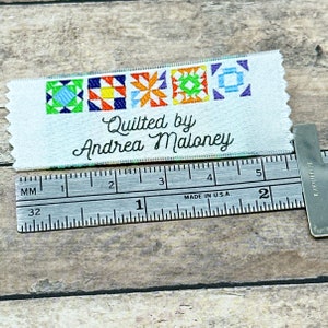 Quilt Label - Quilting Tag - Woven Label for Quilters - Personalized ...