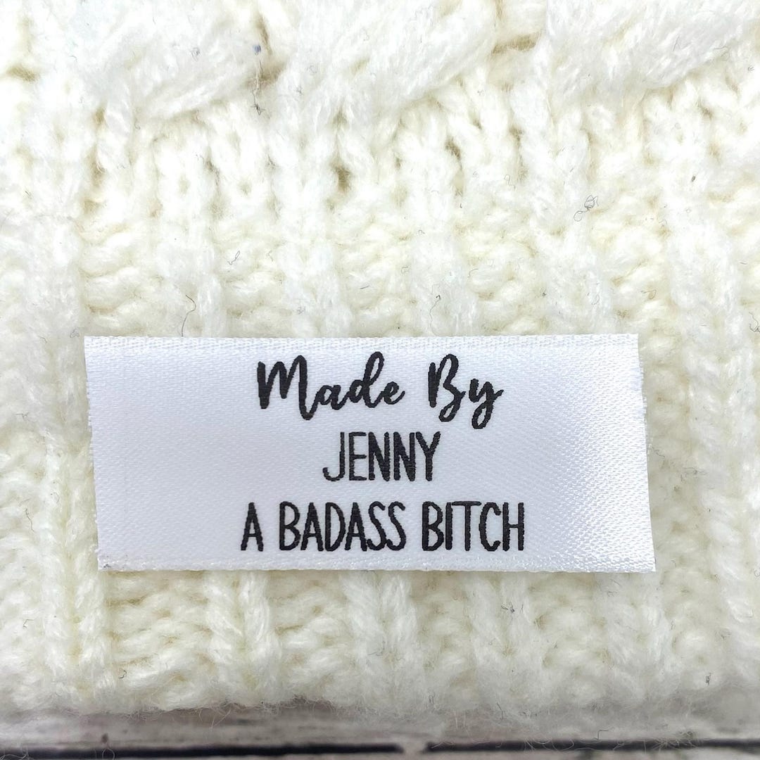10 Made by a Badass Bitch, Funny Labels, Dirty Labels Sew Crochet Knit ...