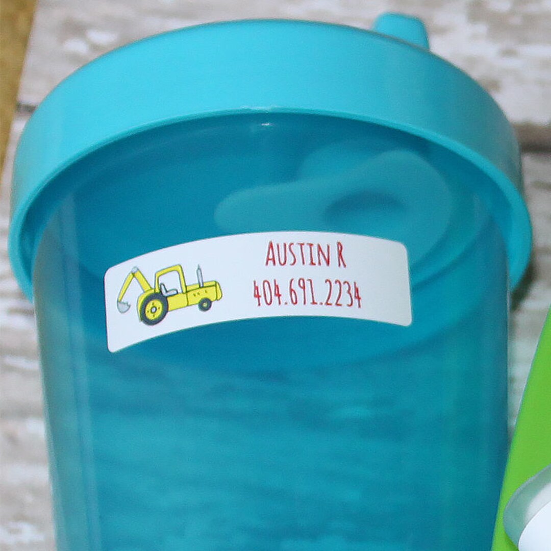 80 Waterproof Kids Stickers & Labels Permanent Waterproof Labels ...