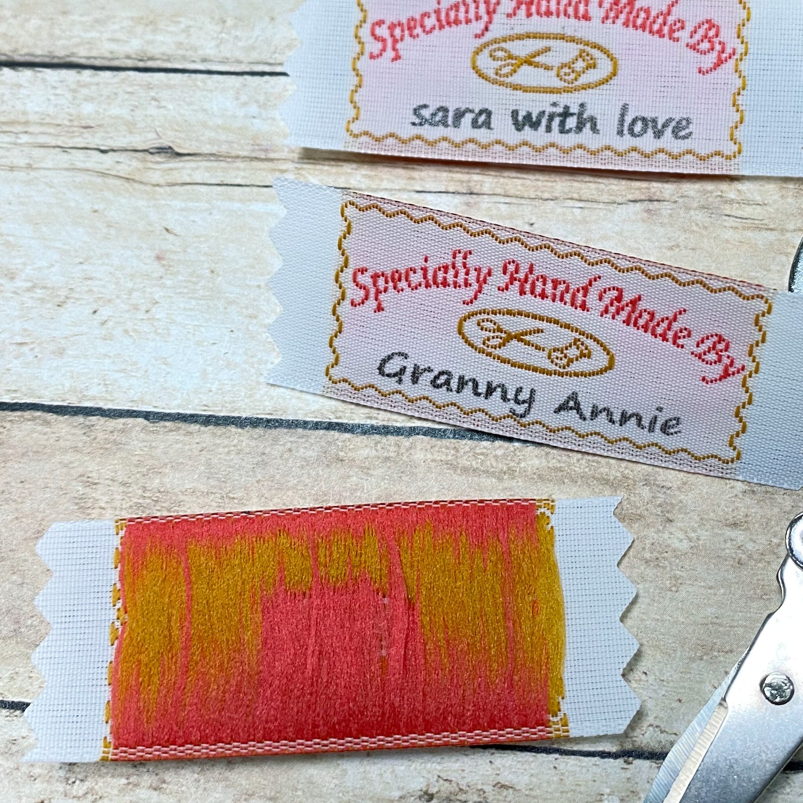 Specially Hand Made by Woven Labels Fabric Labels Custom - Etsy