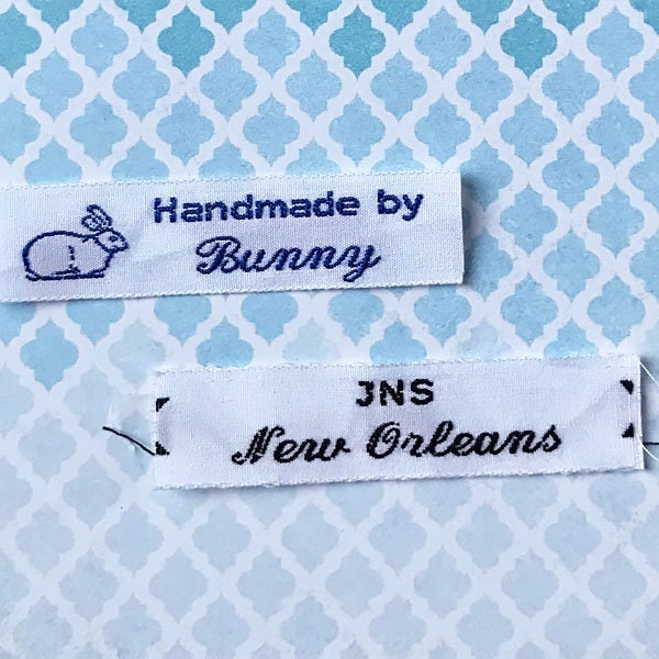 Woven Labels Made From 100% Cotton Label Your Knitting - Etsy