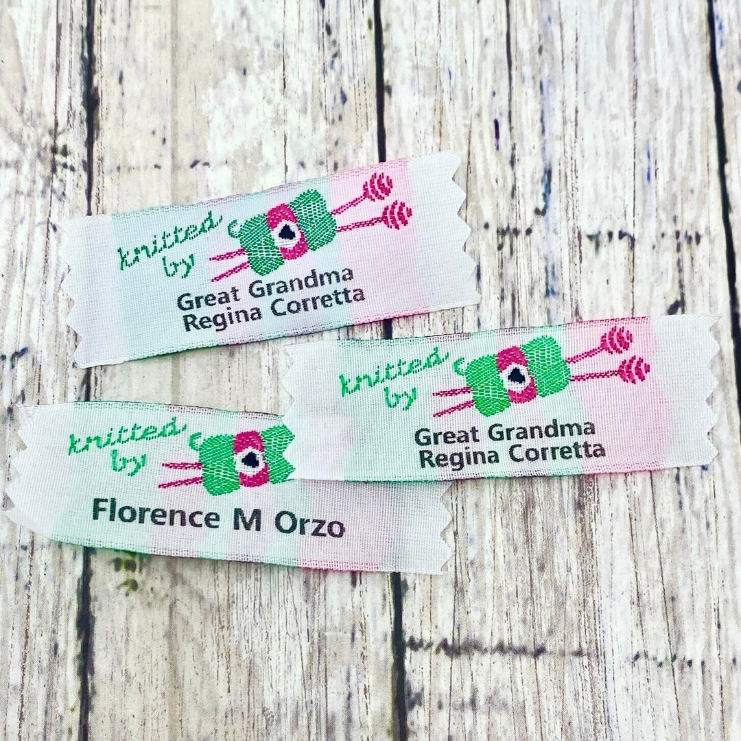 Knitting Fabric Labels, Labels for Knitters, Woven Clothing Labels ...