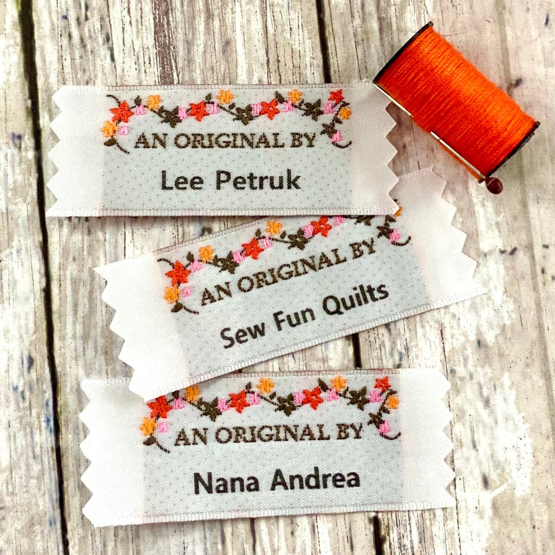 Custom Sew-on Satin Woven Clothing Labels: 