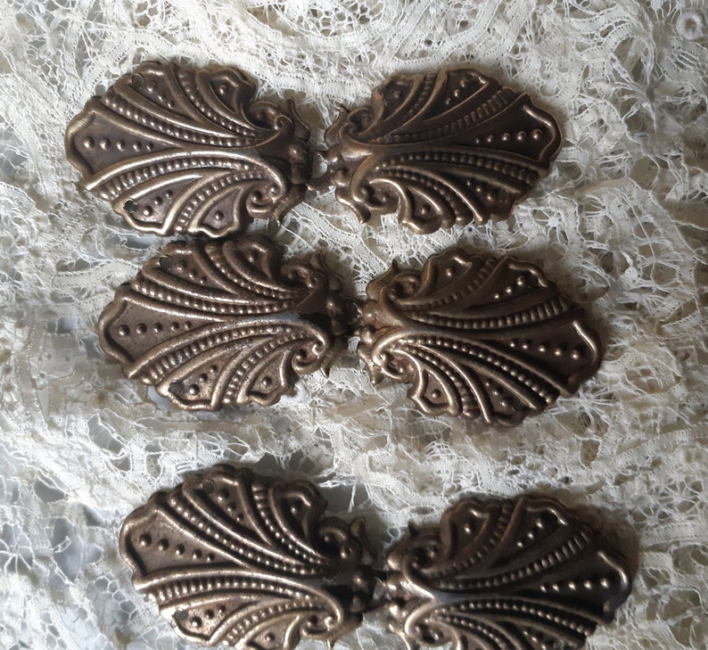One Antique Brass Cloak Clasp Closure French Coat Buckles # ...