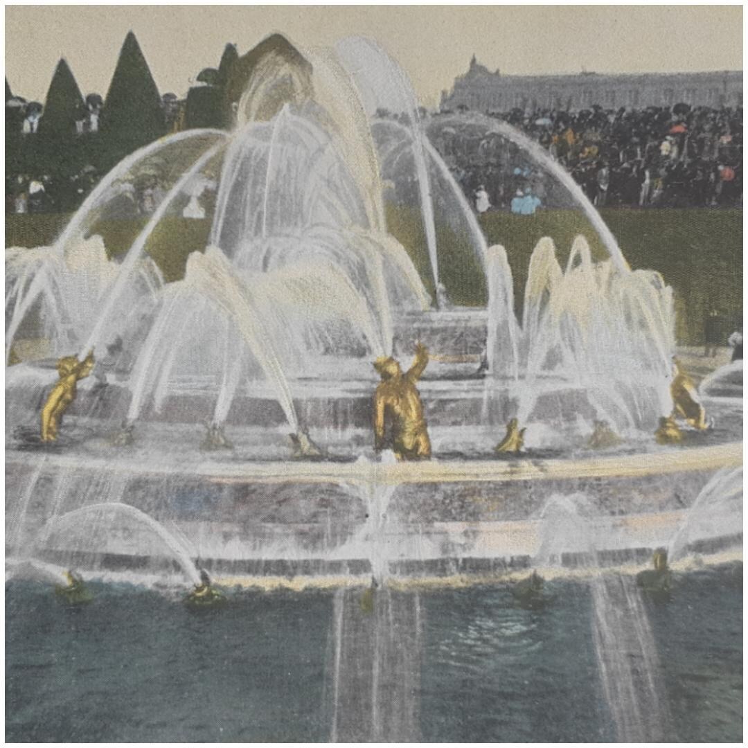 1890 Latone Bath Versailles Castle Colored Photo Printing # ...