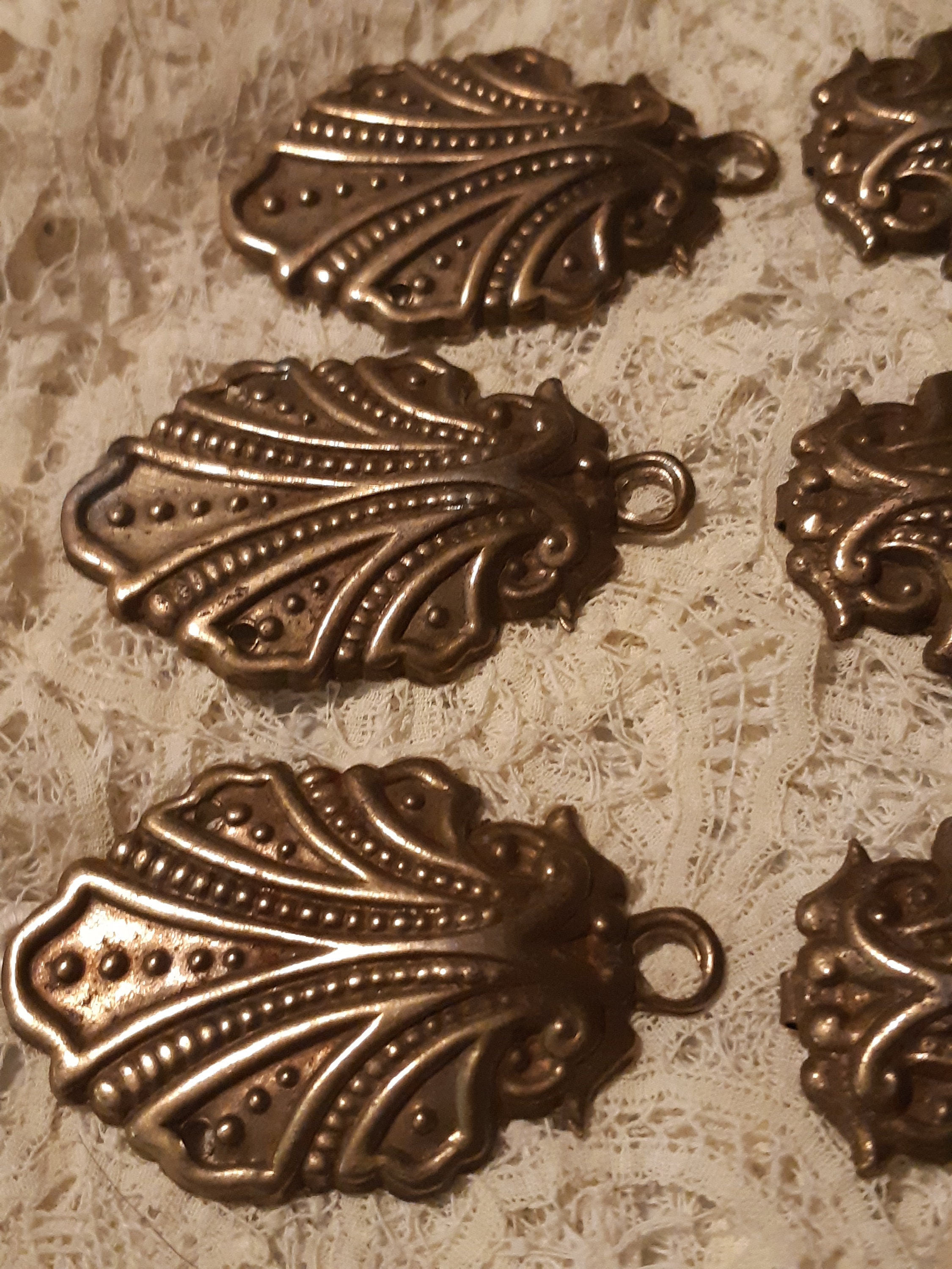 One Antique Brass Cloak Clasp Closure French Coat Buckles # ...