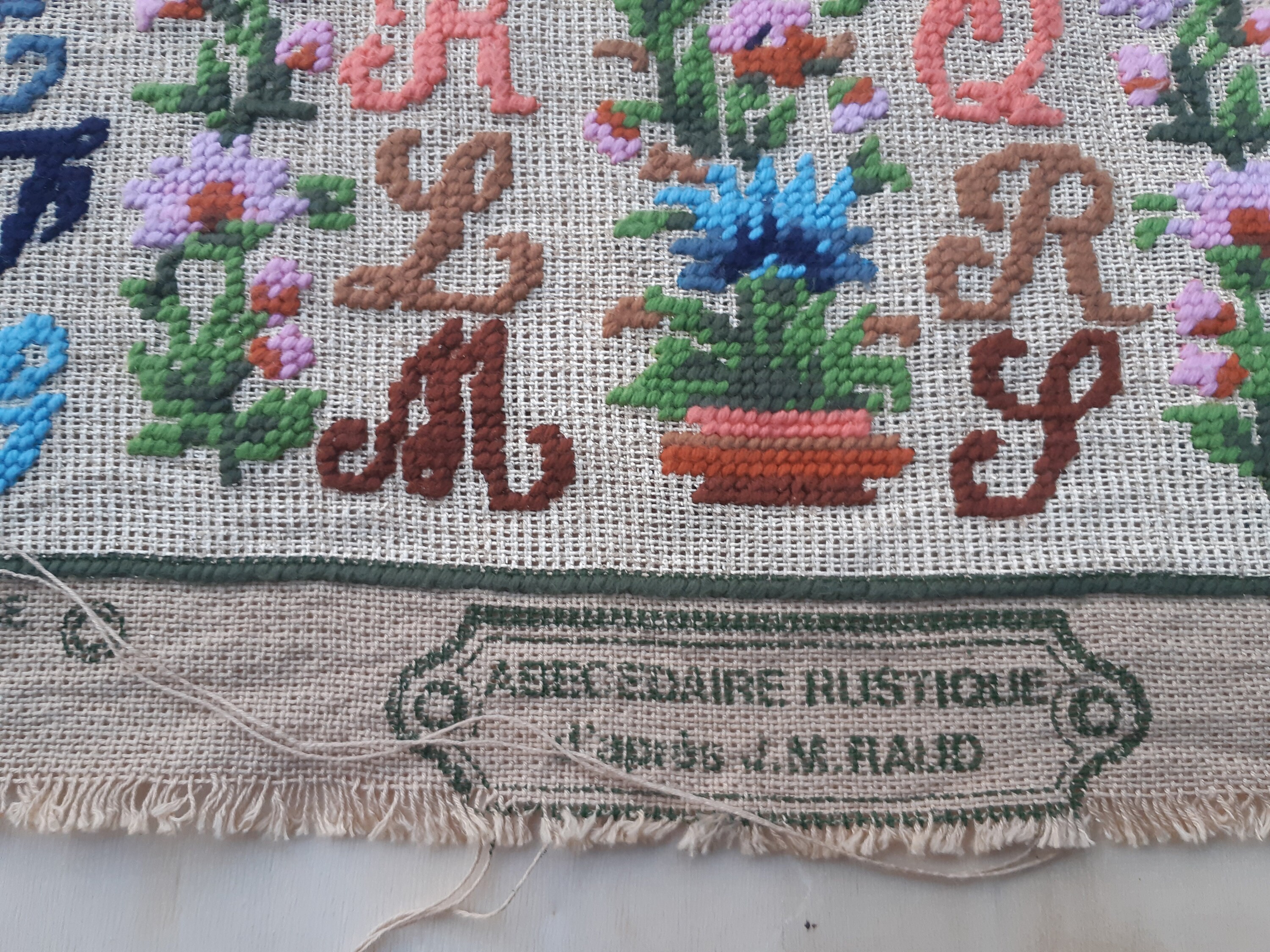 Vintage Margot Paris Canvas Sampler by J.M Raud - Etsy