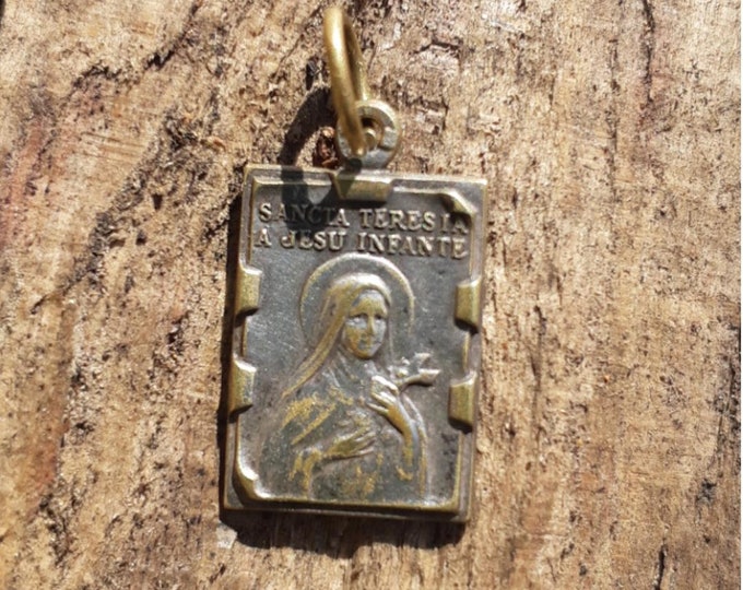St Teresa Medal Roses From Heaven Antique French Saint Therese of ...