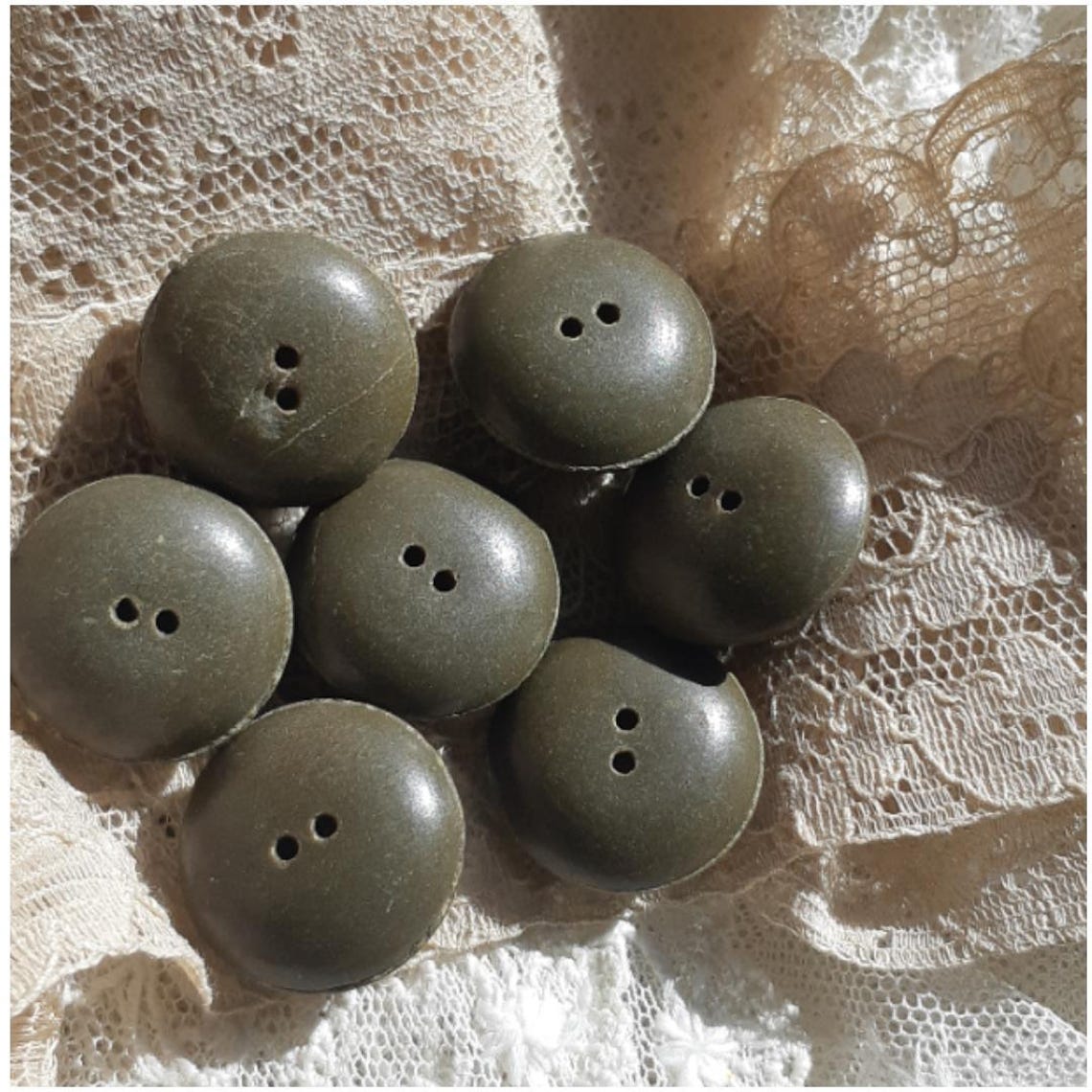 19th Century One Hole Hard Rubber Buttons #sophieladydeparis - Etsy