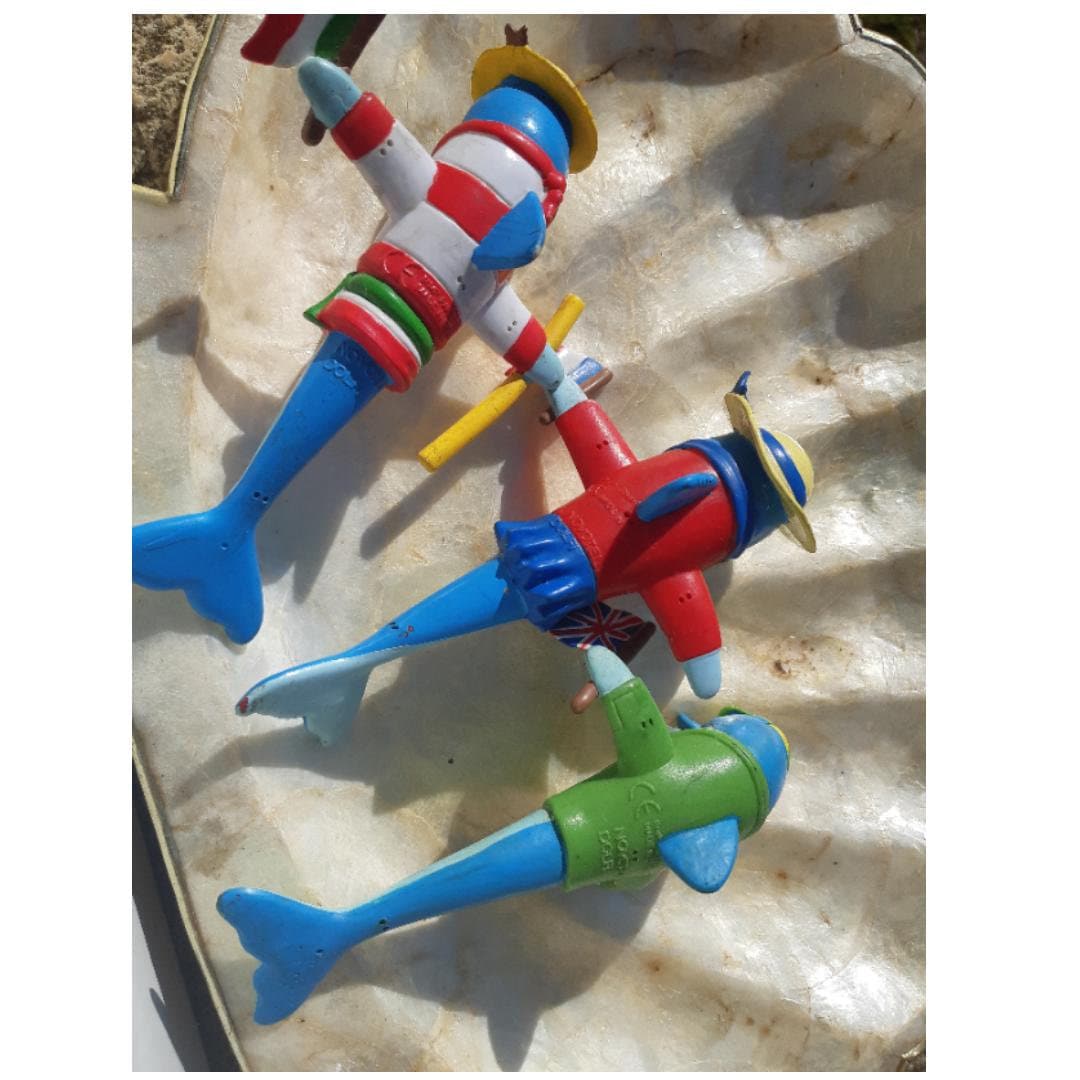 3 Dolphin Pvc Figurines - Dolfi Novotel Paris - France, Italy, United ...