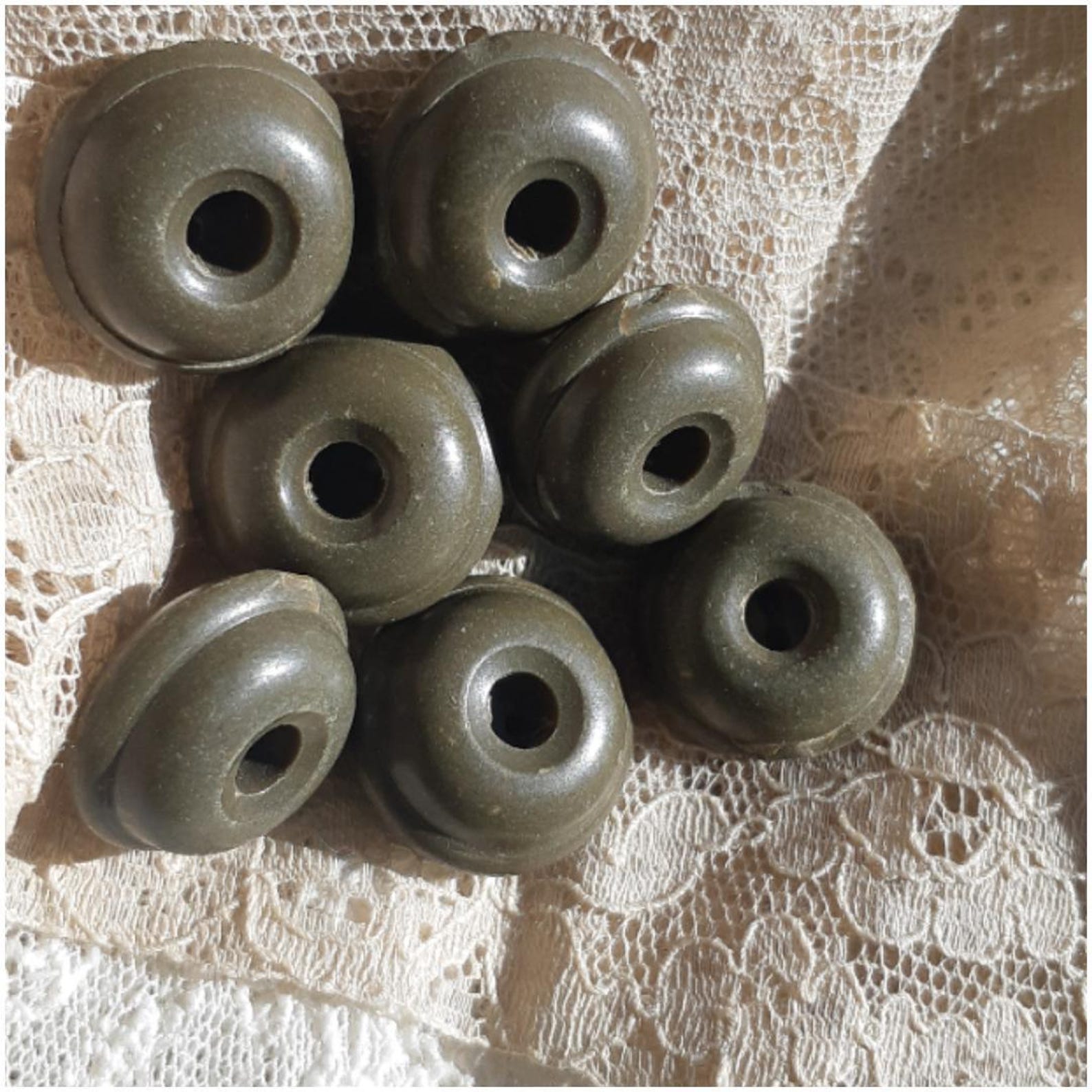 19th Century One Hole Hard Rubber Buttons #sophieladydeparis - Etsy