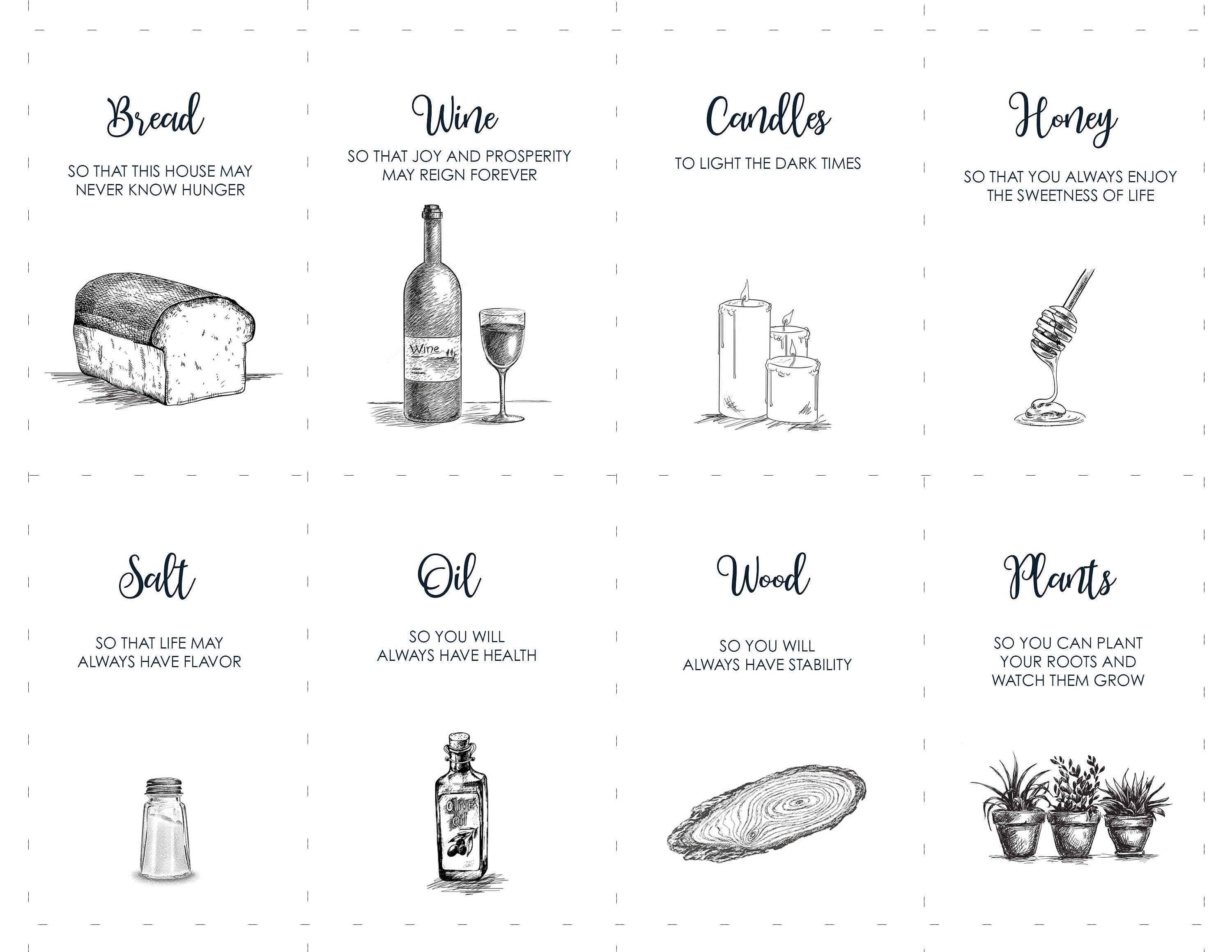 Housewarming Gift Basket Tags - Etsy