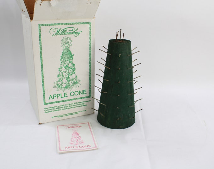 Williamsburg Apple Cone, Wooden Fruit Topiary Form, Cone, Colonial ...