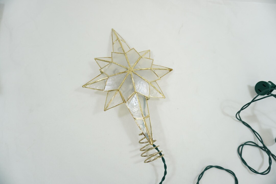 Vintage Christmas Tree Topper, Moravian Star Tree Topper, Star Shape ...