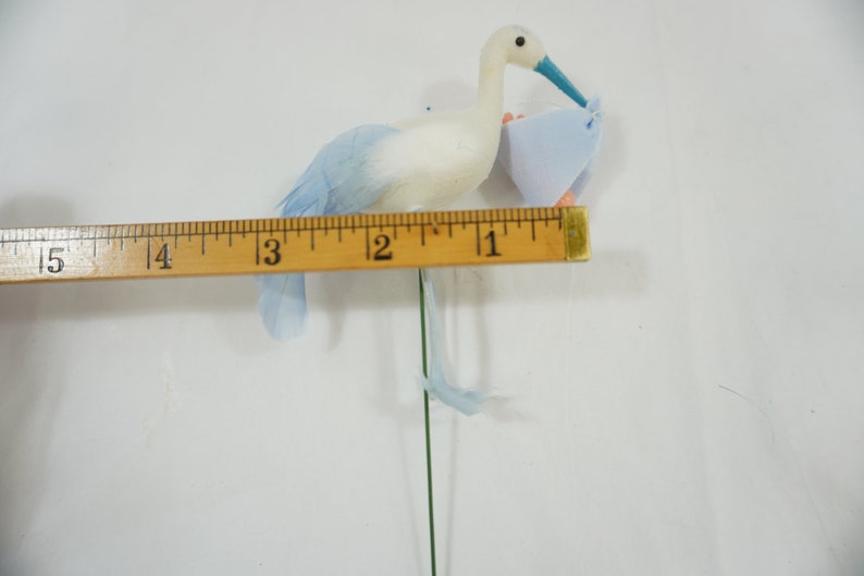 Artificial Bird, Stork Bird, Bird W/ Feathers, Wreath Supplies, Boy ...