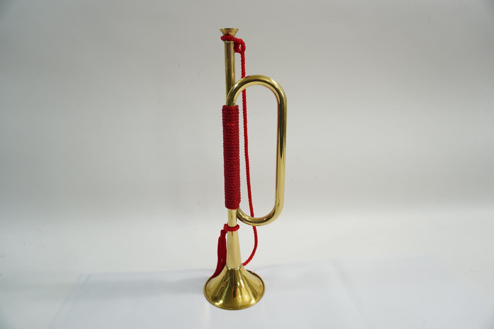 Vintage Horn, Bugle Instrument 14 3/4" L, Wreath Decor, Christmas Brass ...